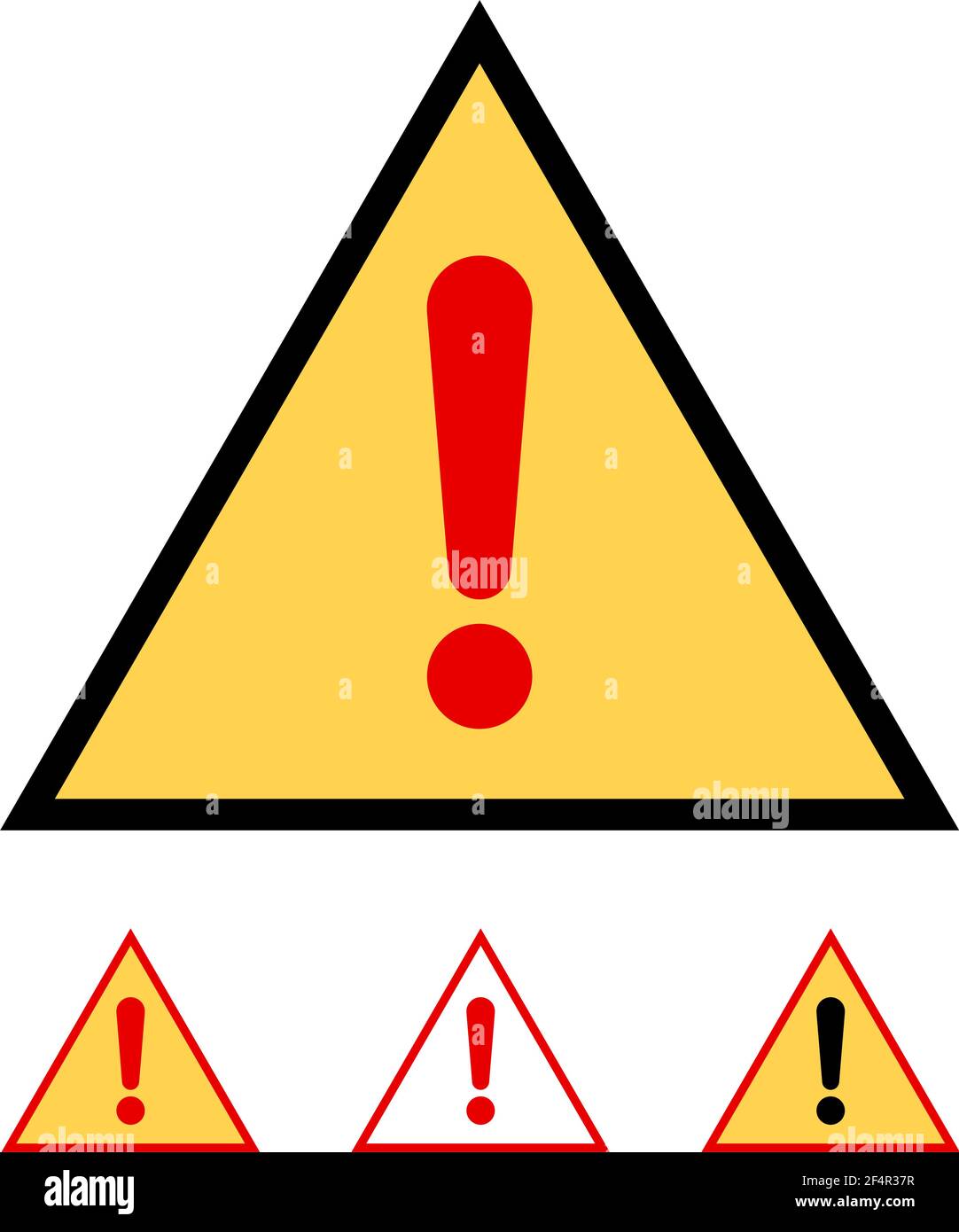 Warning Icon, Attention Icon. Danger Symbol Vector Illustration Stock ...