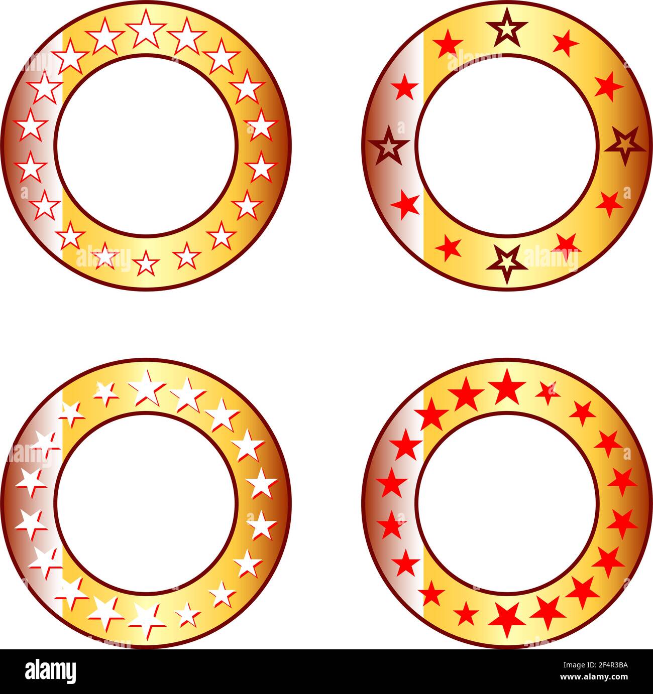 Stars In Circle Vector Illustration Stock Vector Image & Art - Alamy