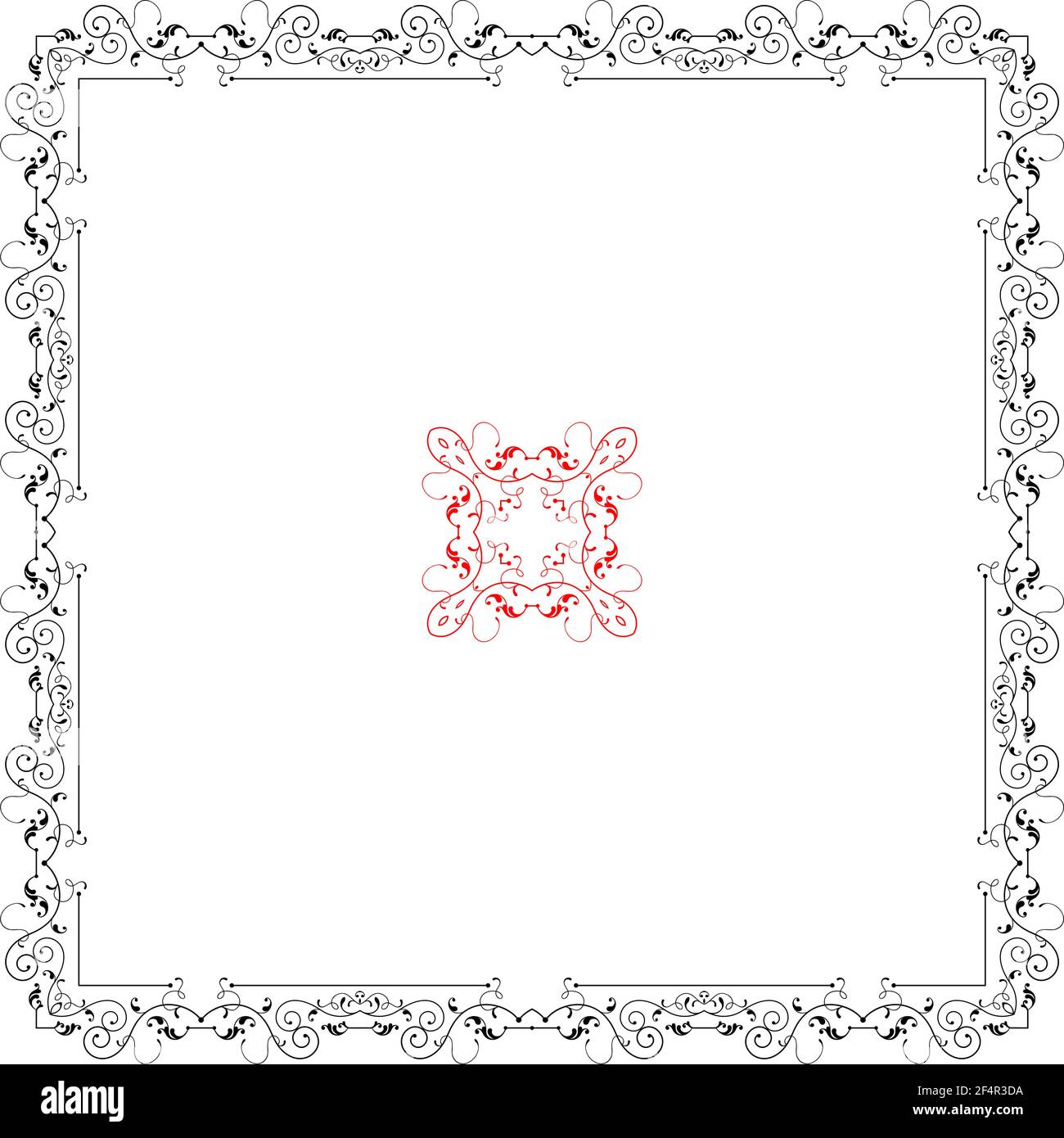 Frame Border Design Vector Illustration Stock Vector Image & Art - Alamy