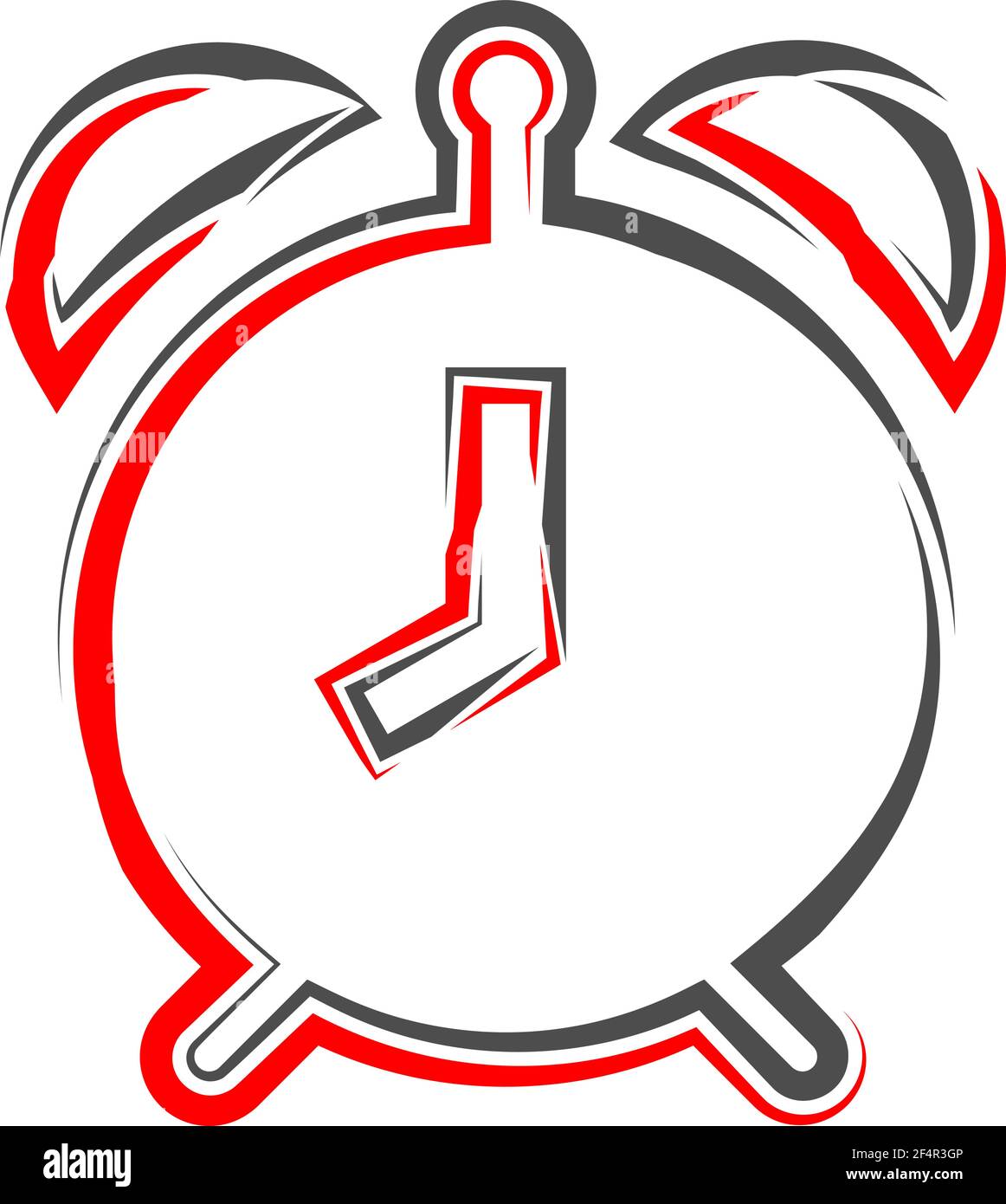 Up digital alarm clock Stock Vector Images - Alamy