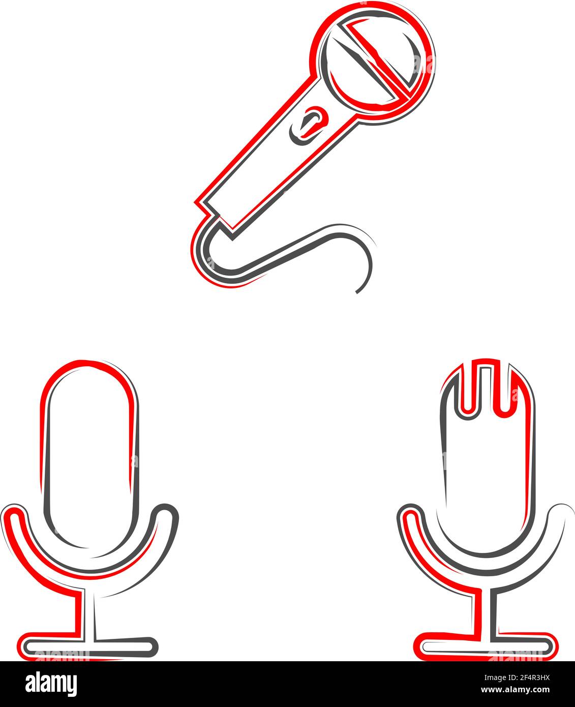 Microphone Icon Symbol Vector Illustration Stock Vector Image & Art - Alamy