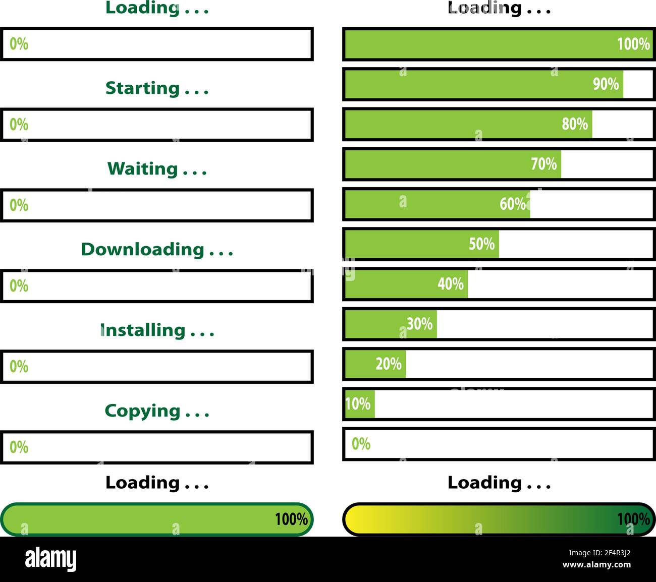 Loading Icon Set Vector Illustration Stock Vector Image & Art - Alamy
