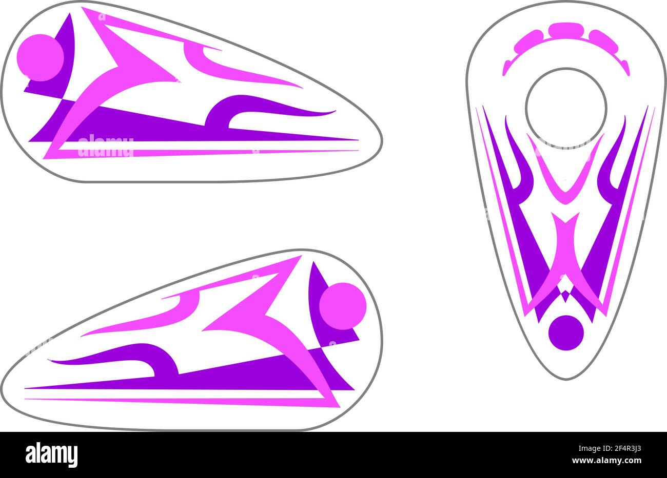 Tribal Bike Decal : Vinyl Ready, Vehicle Graphics Vector Illustration ...