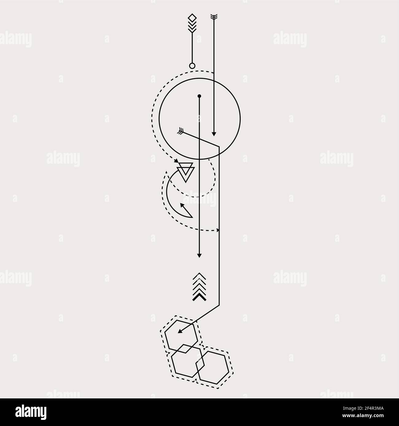 Line Dot Tattoo Vector Art Stock Vector Image & Art - Alamy