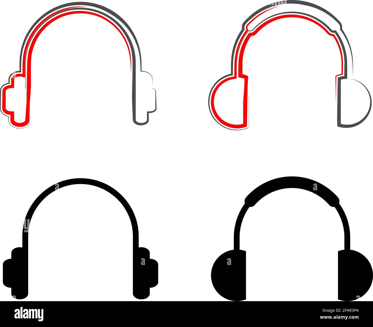 Microphone headphone vector illustration Stock Vector Images - Alamy