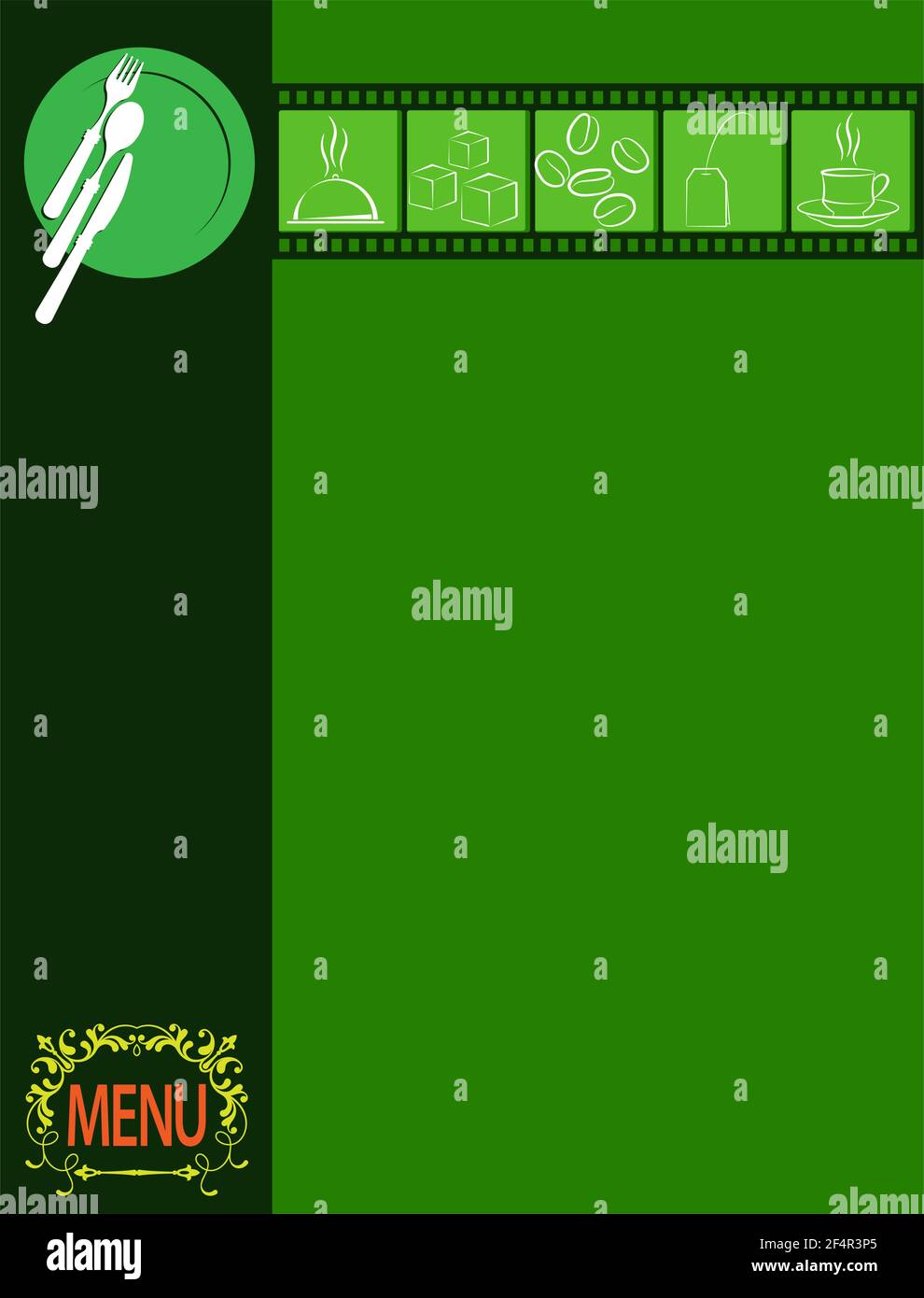 Menu Card Design Template Vector Illustration Stock Vector Image & Art ...