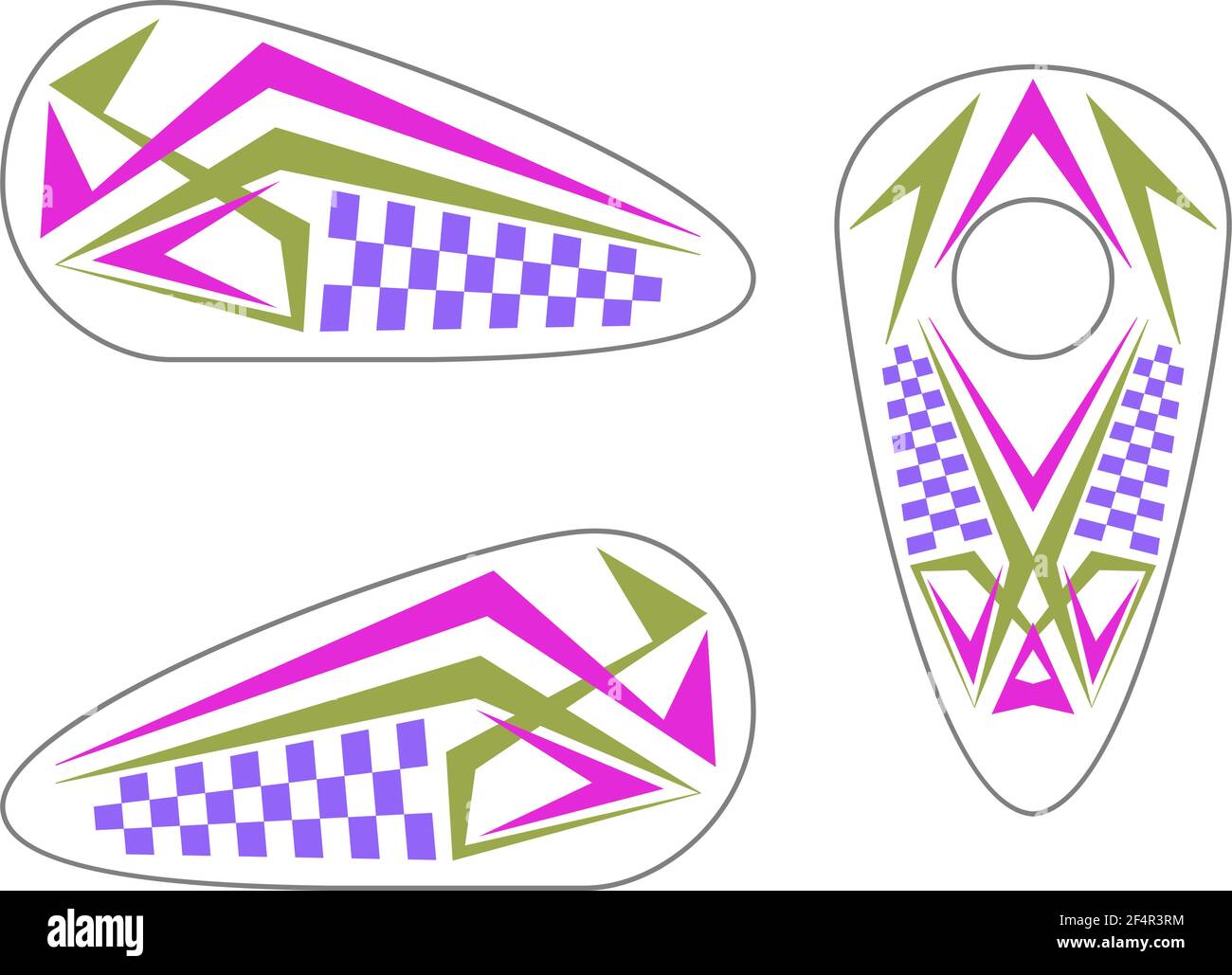 Tribal Bike Decal : Vinyl Ready, Vehicle Graphics Vector Illustration ...