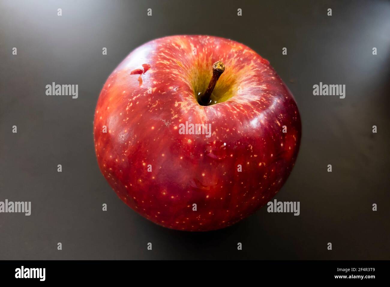 Apple grey background hi-res stock photography and images - Alamy