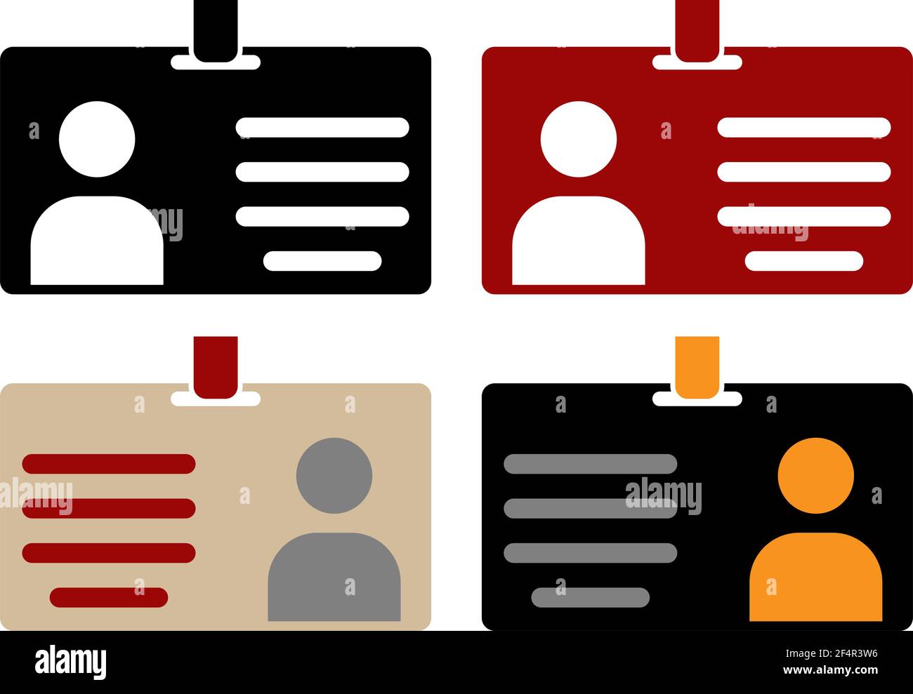 Photo Id Card, Identity Card Vector Illustration Stock Vector Image ...