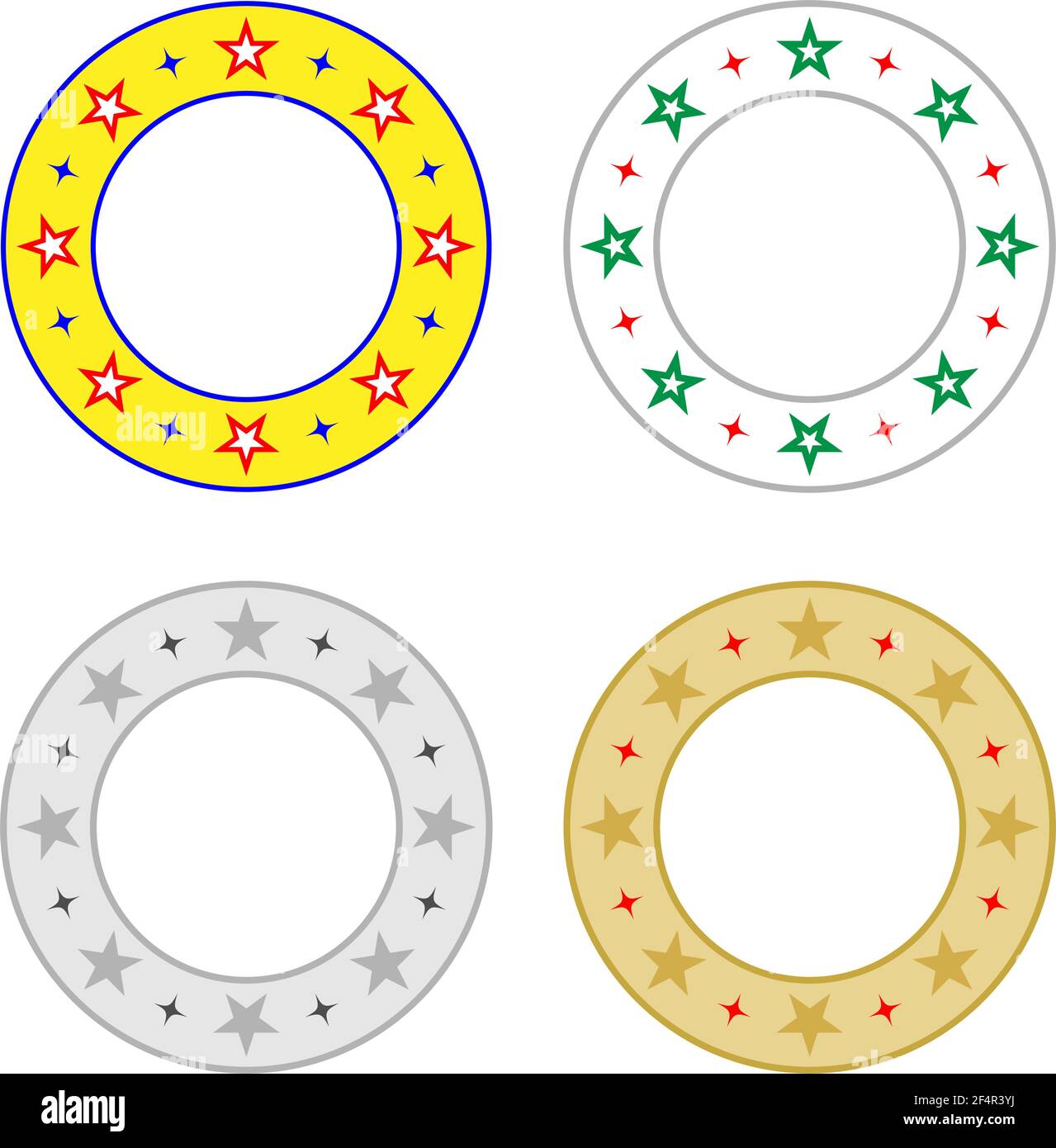 Stars In Circle Vector Illustration Stock Vector Image & Art - Alamy