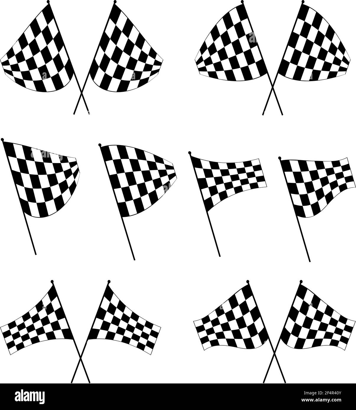 Race Flag Various Designs, Vinyl Ready Vector Illustration Stock Vector ...