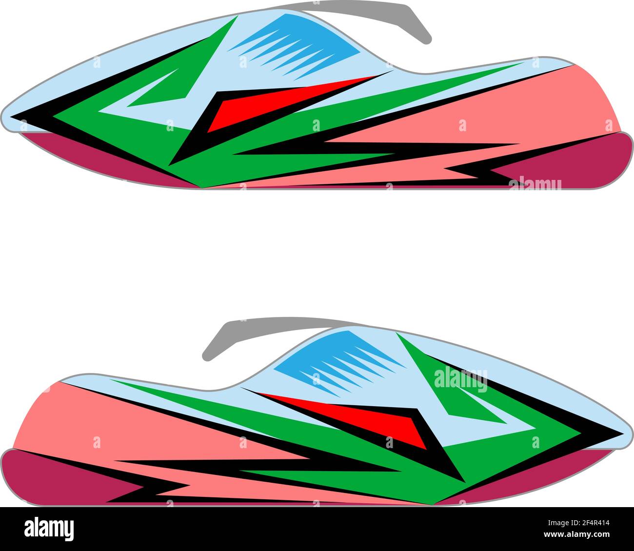 Snowmobile, Snow Machine, Motorcycle, Bike, Scooter Graphics, Stripe ...