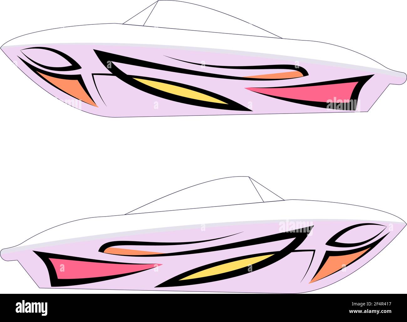 Boat Graphics, Stripe : Vinyl Ready Vector Art Stock Vector Image & Art ...