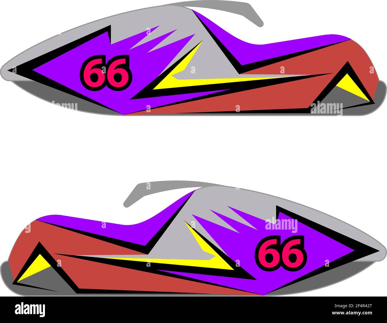 Snowmobile, Snow Machine, Motorcycle, Bike, Scooter Graphics, Stripe ...