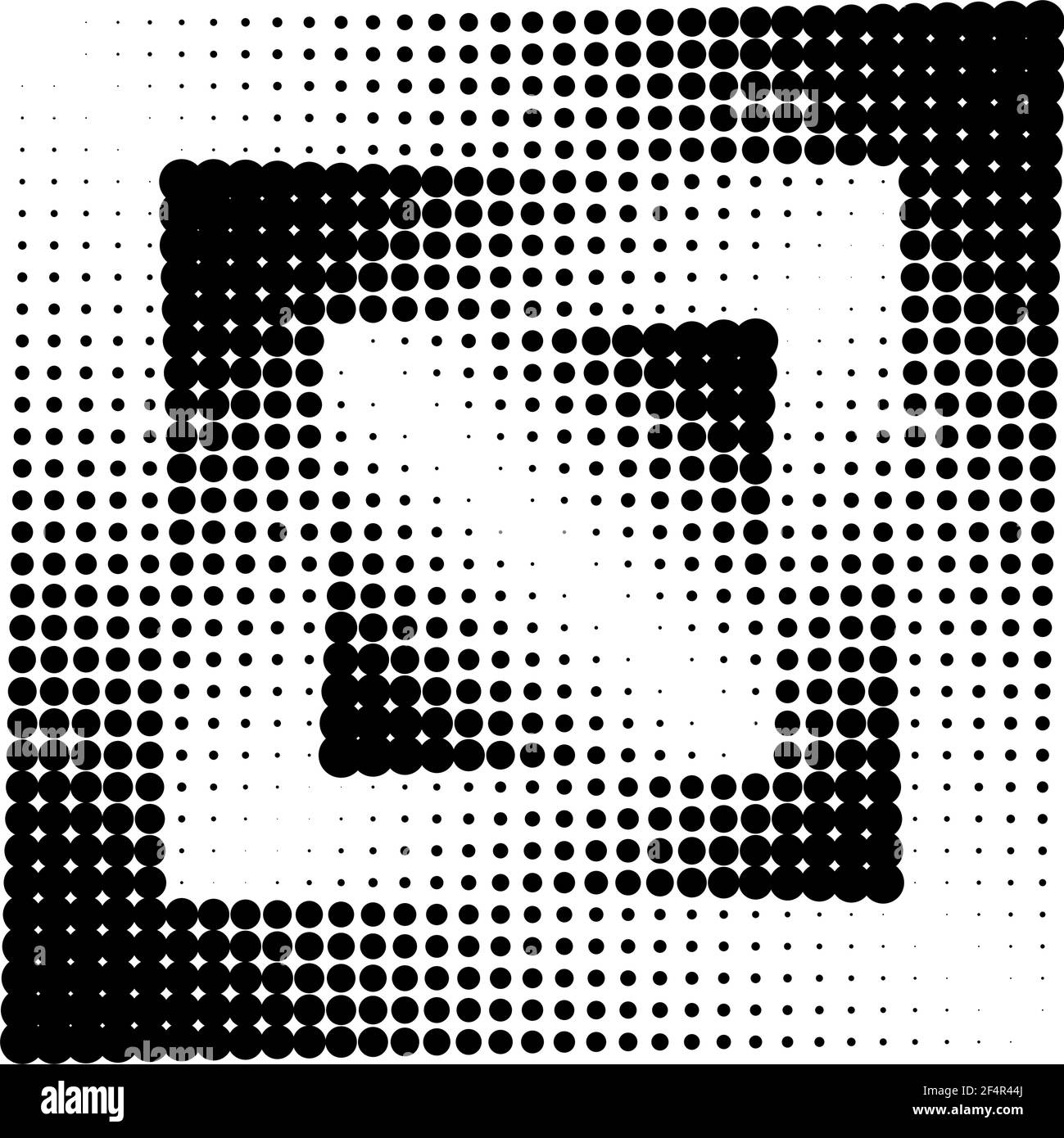 Geometric Shape Halftone Vector Illustration Stock Vector Image & Art ...