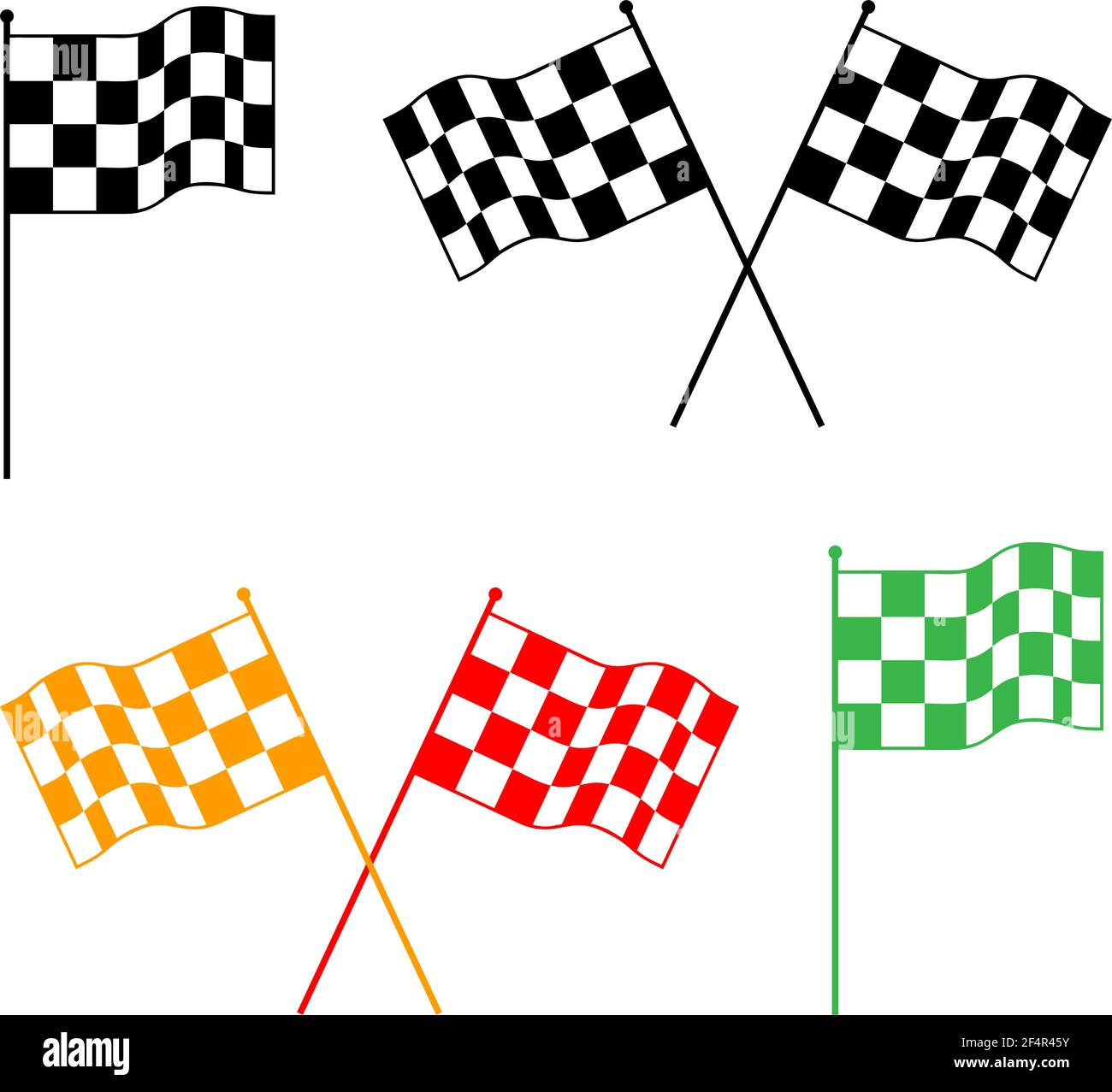 Race Flag Various Designs, Vinyl Ready Vector Illustration Stock Vector ...