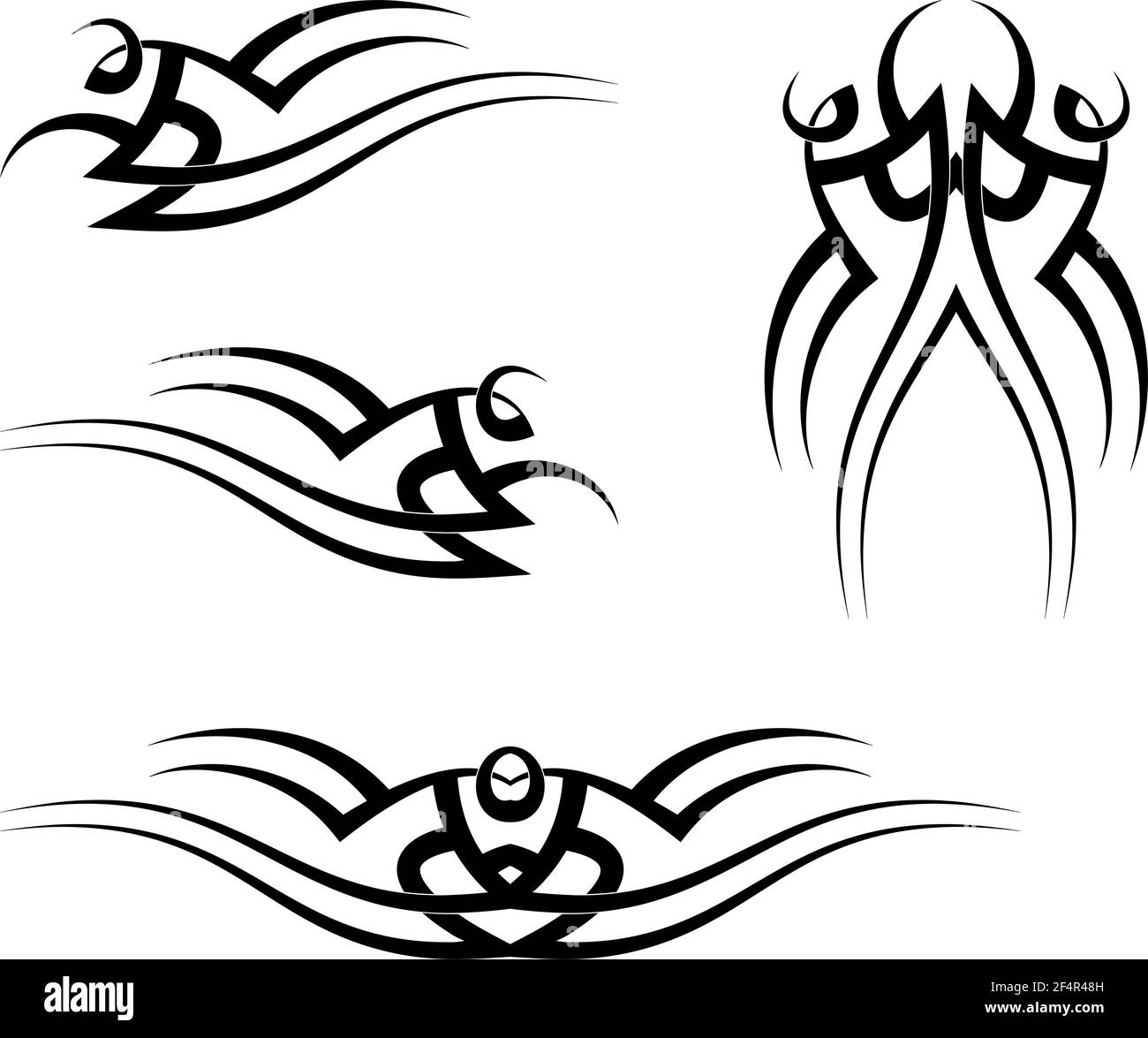 Tribal Car Decal : Vinyl Ready, Vehicle Graphics Vector Illustration ...