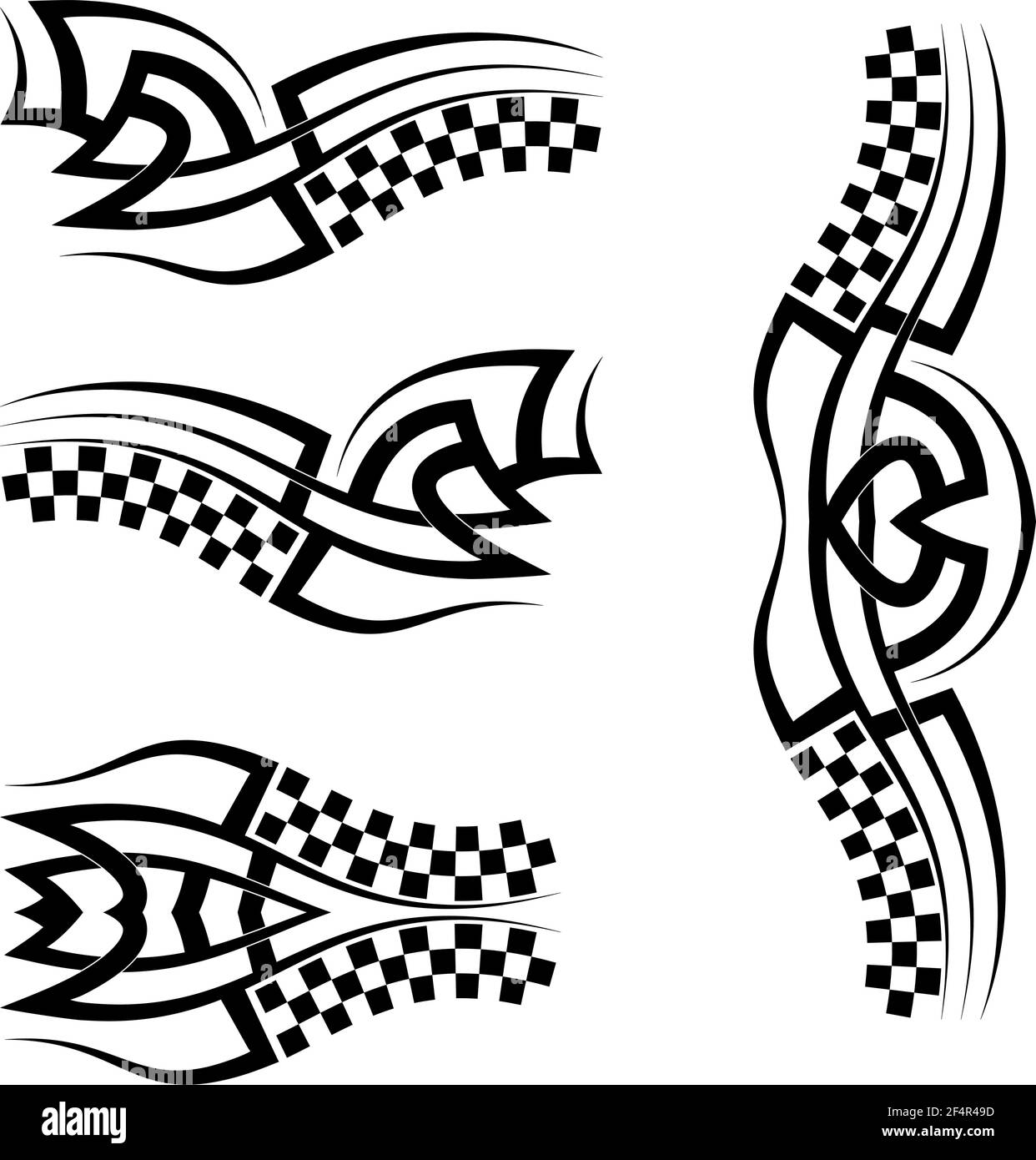 Tribal Car Decal : Vinyl Ready, Vehicle Graphics Vector Illustration ...