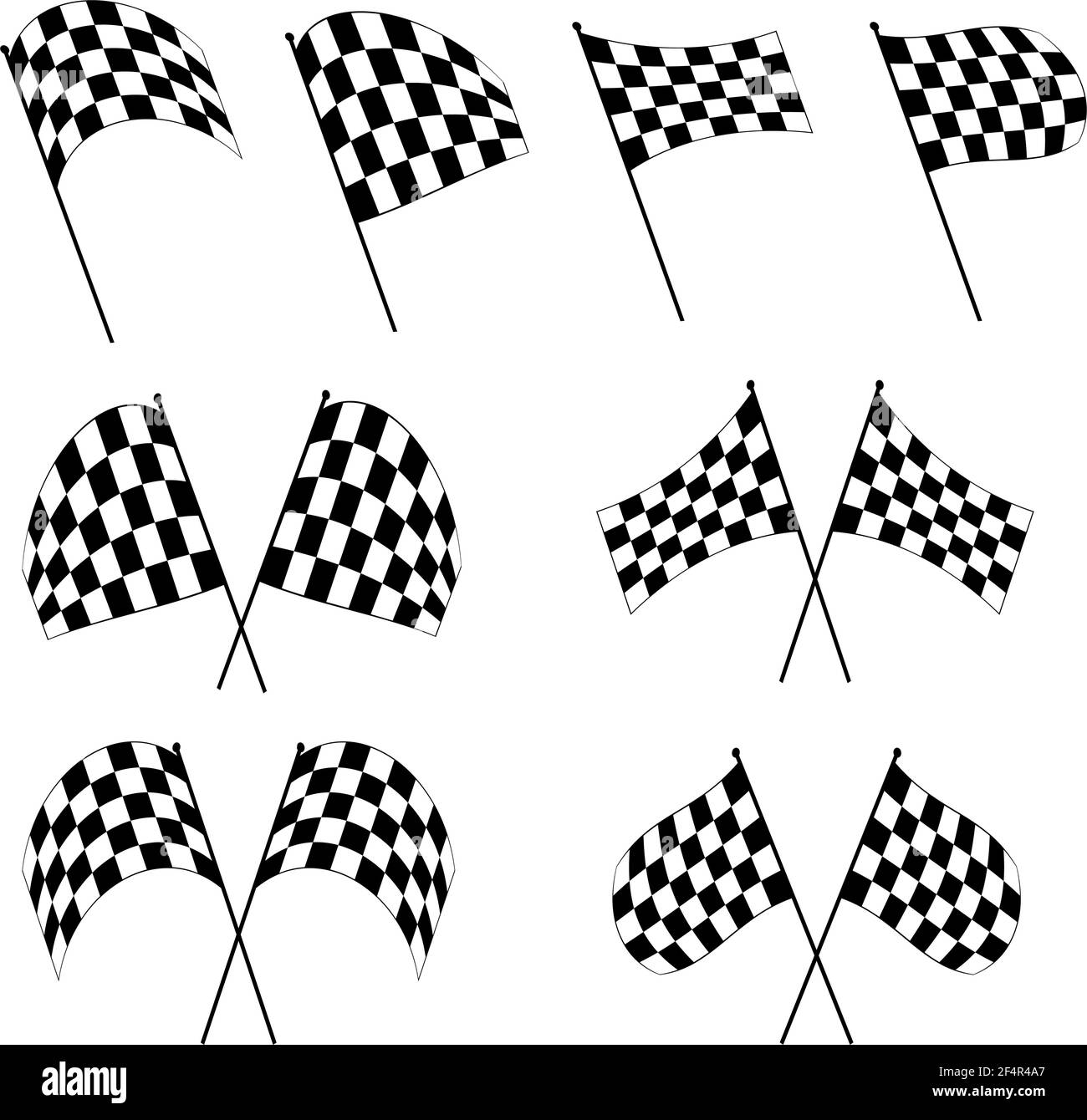 Race Flag Various Designs, Vinyl Ready Vector Illustration Stock Vector ...