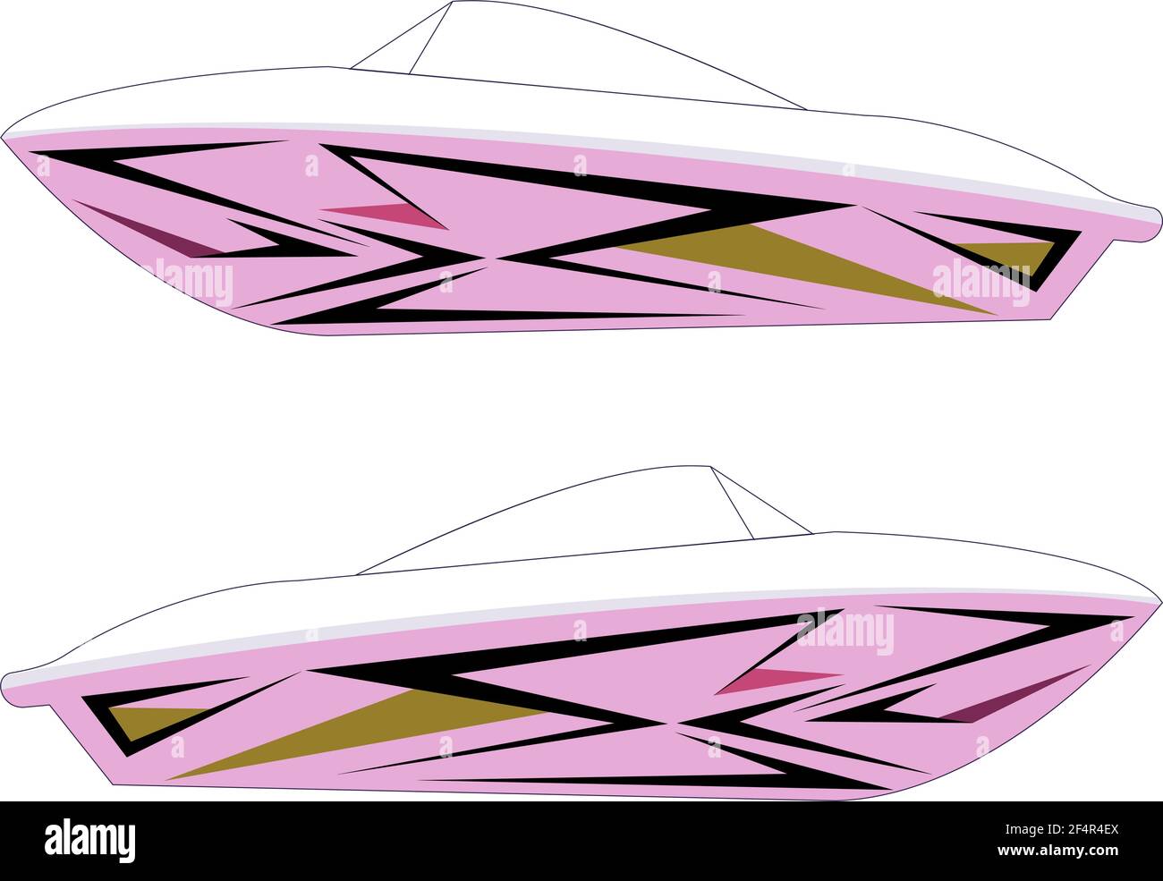 Boat Graphics, Stripe : Vinyl Ready Vector Art Stock Vector Image & Art ...