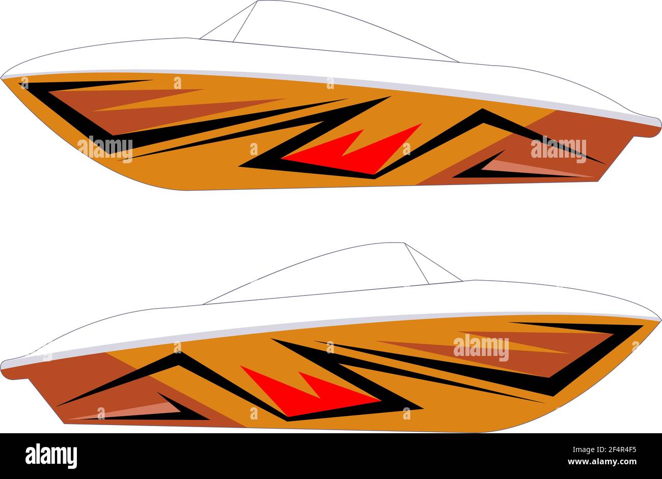 Boat Graphics, Stripe : Vinyl Ready Vector Art Stock Vector Image & Art ...