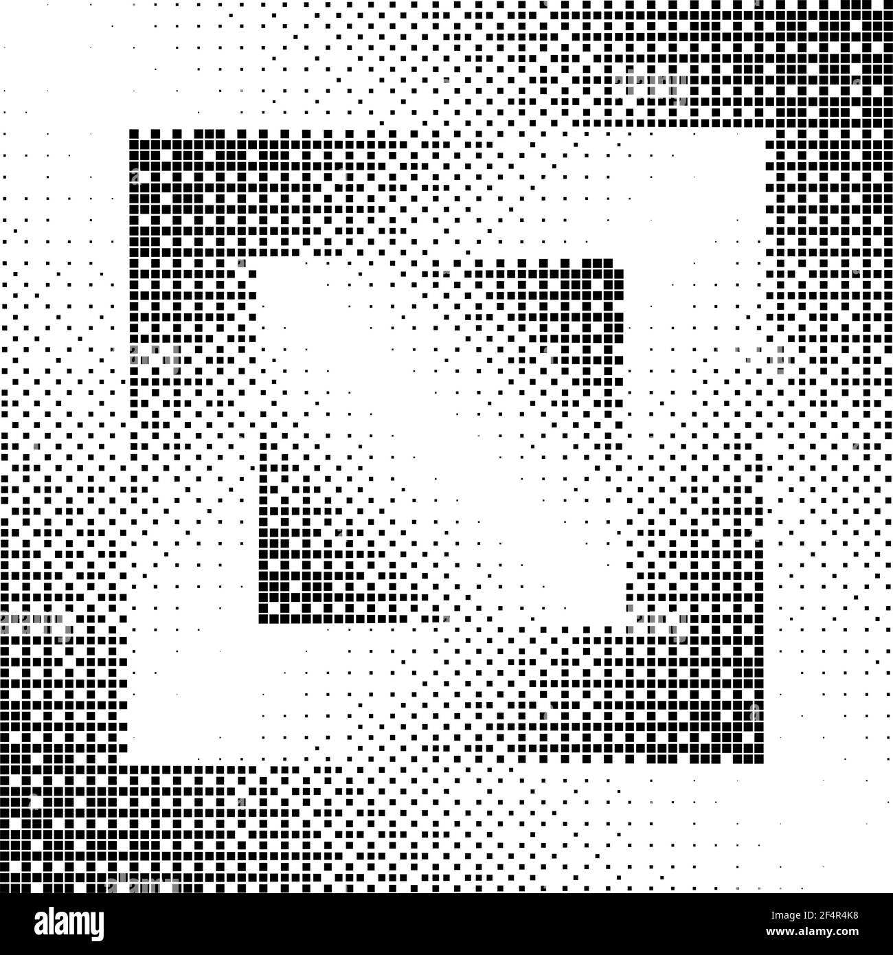 Abstract Square Halftone Vector Illustration Stock Vector Image & Art ...