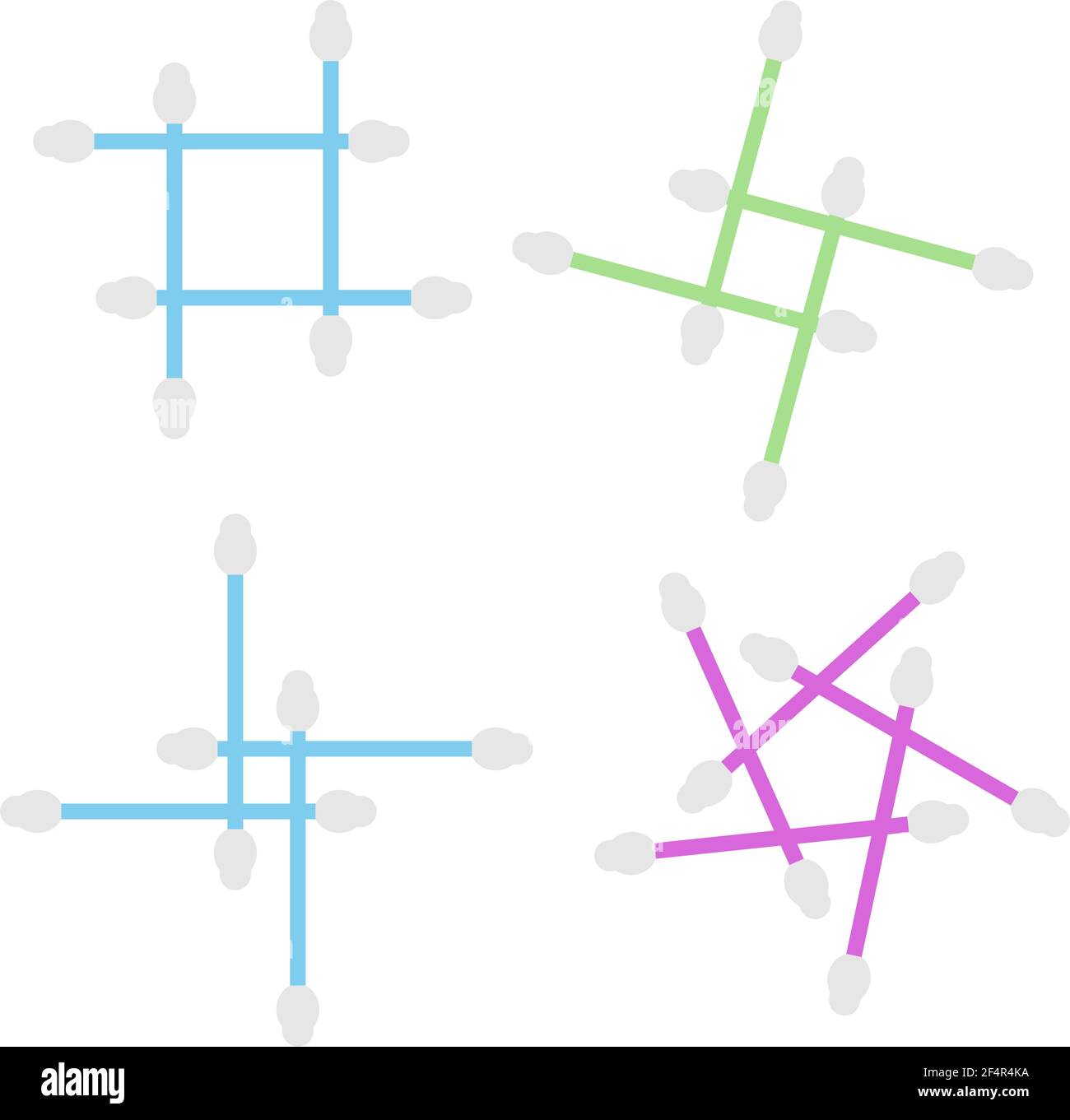 Cotton Swab, Cotton Bud Icon Pattern Vector Illustration Stock Vector ...