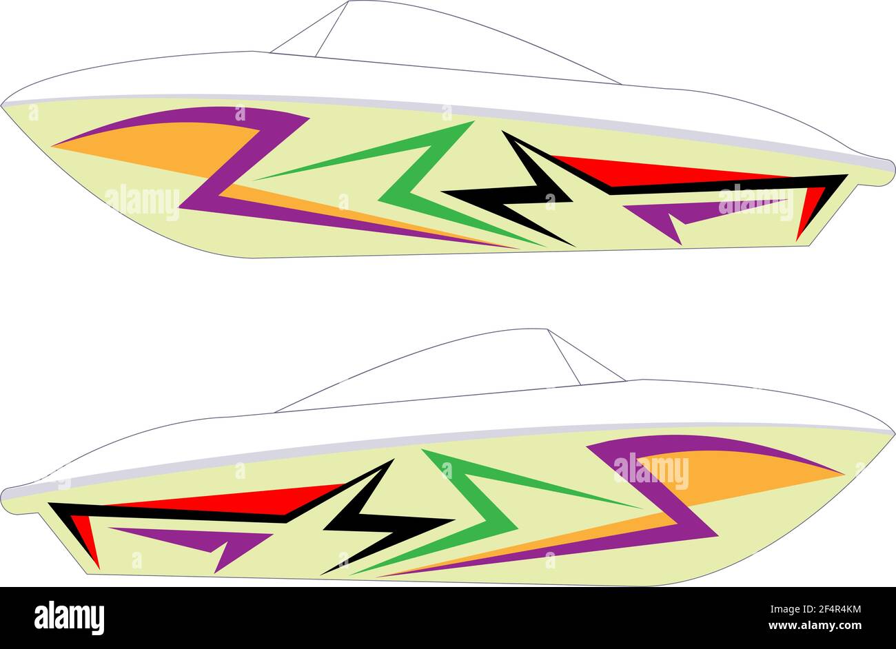 Boat Graphics, Stripe : Vinyl Ready Vector Art Stock Vector Image & Art ...