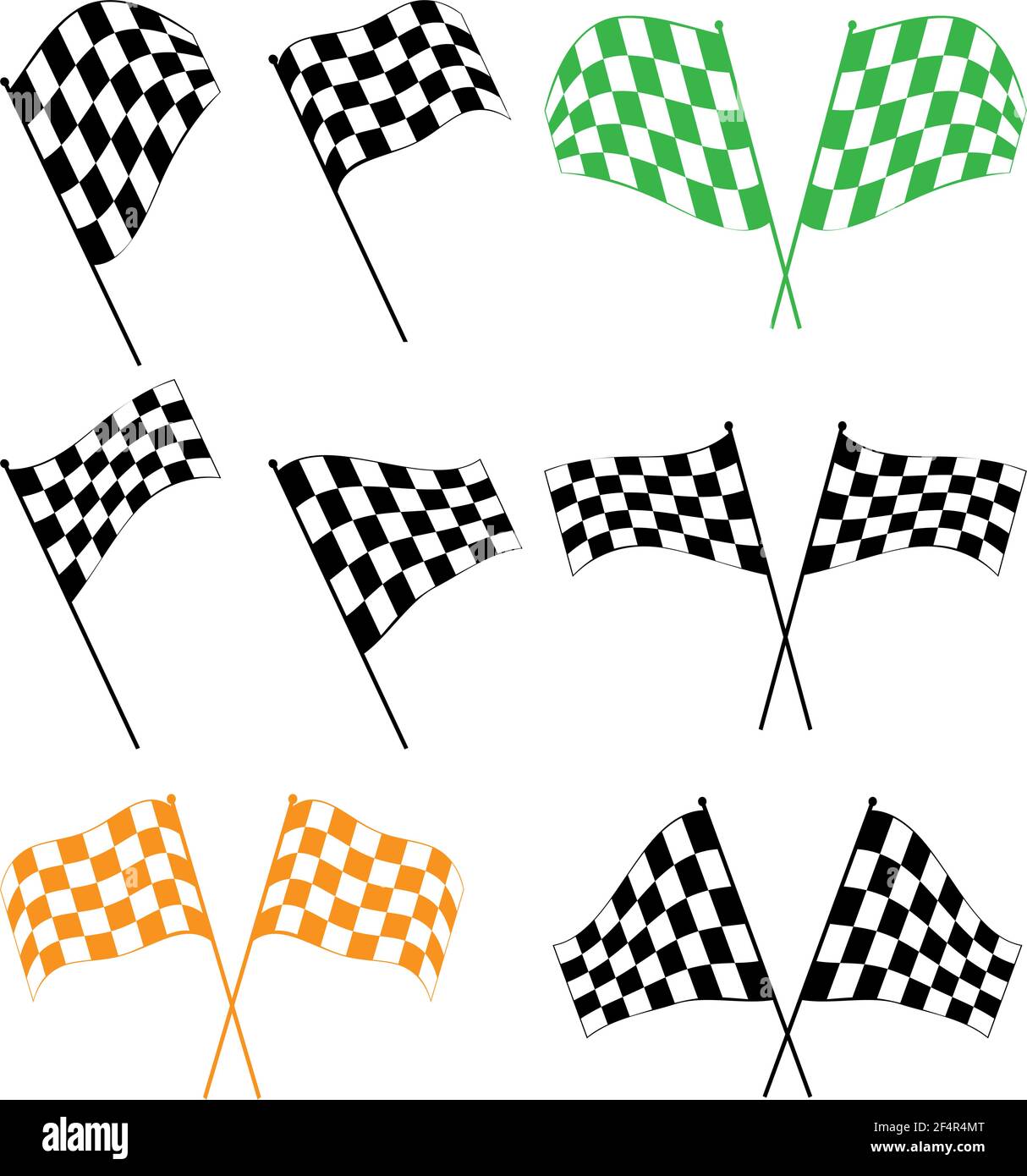 Race Flag Various Designs, Vinyl Ready Vector Illustration Stock Vector ...