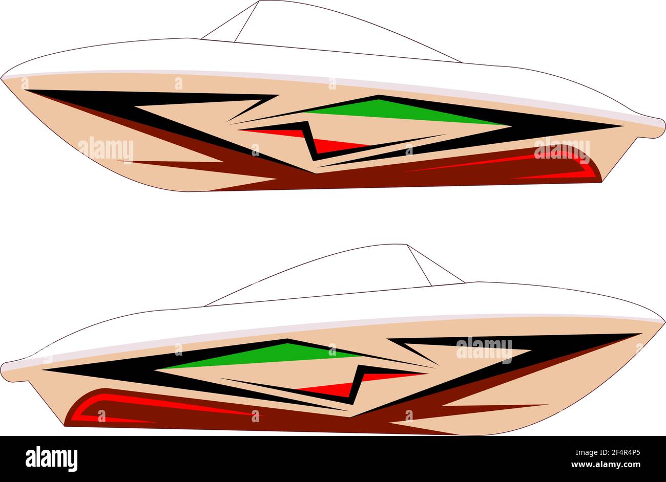 Boat Graphics, Stripe : Vinyl Ready Vector Art Stock Vector Image & Art ...