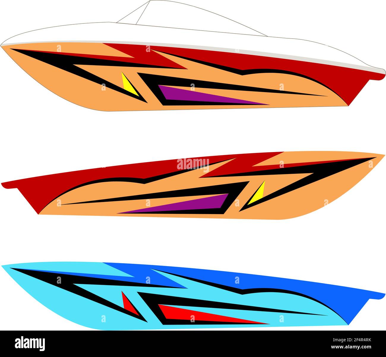 Boat Graphics, Stripe : Vinyl Ready Vector Art Stock Vector Image & Art ...