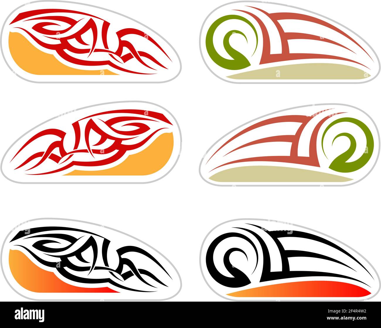 Tribal Bike Decal : Vinyl Ready, Vehicle Graphics Vector Illustration ...