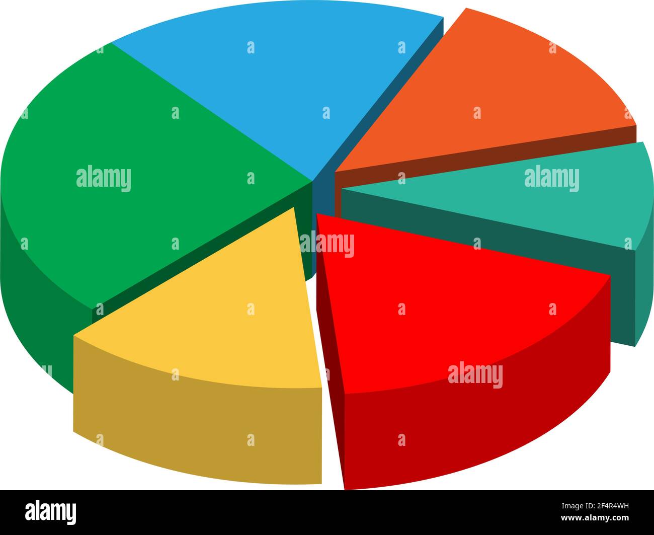Pie chart 3d Stock Vector Images - Alamy