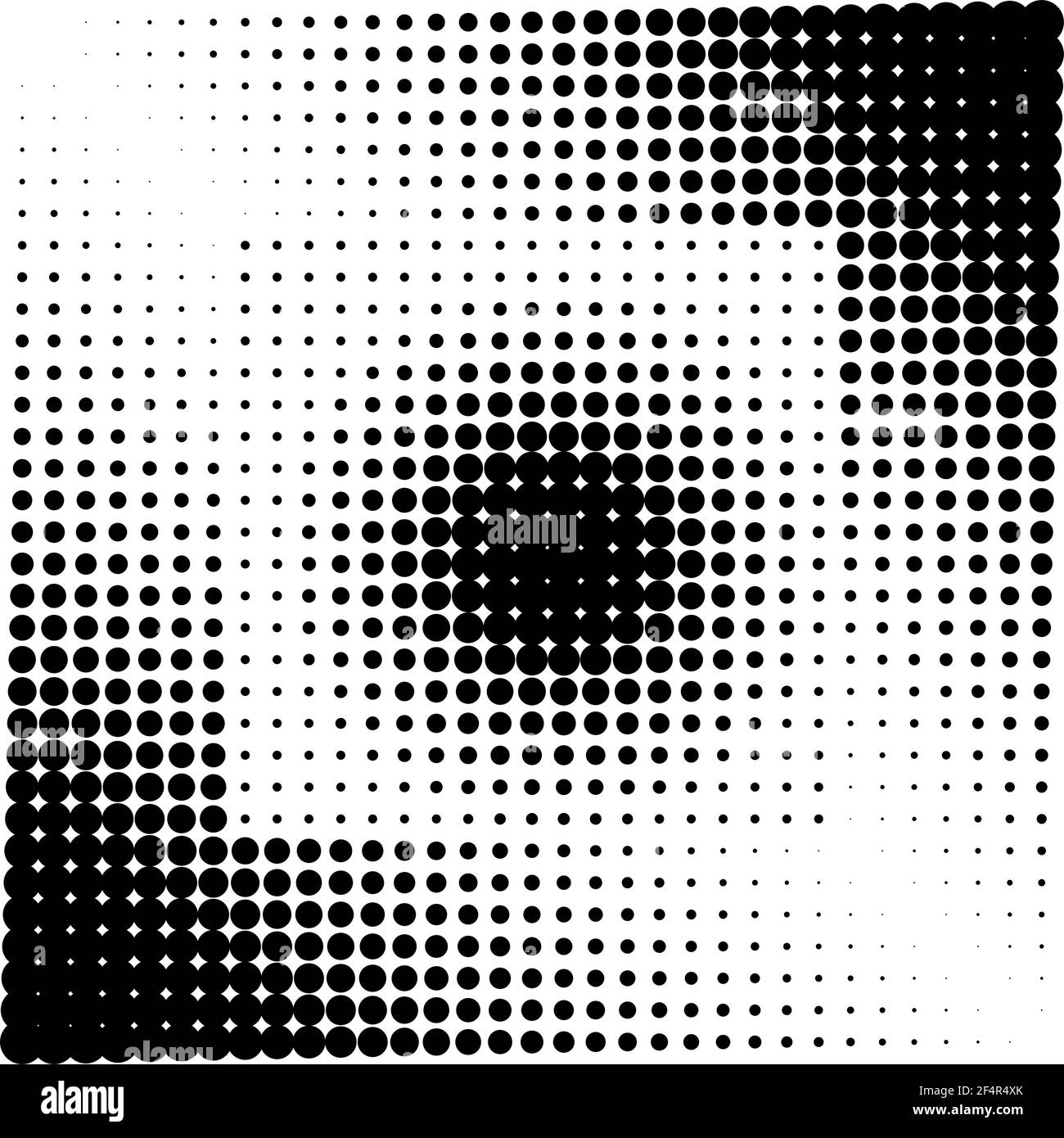 Halftone geometrical round abstract Cut Out Stock Images & Pictures - Alamy