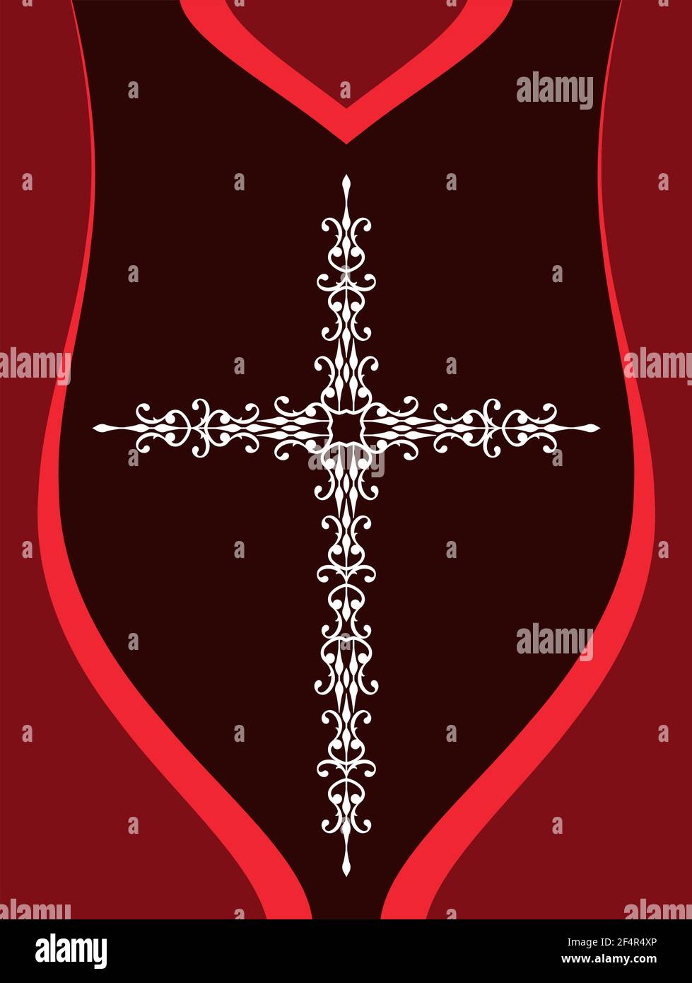 Christian Cross Design Vector Art Stock Vector Image & Art - Alamy