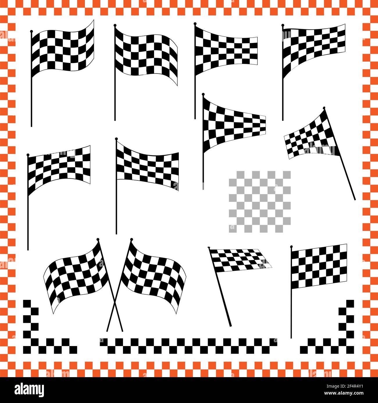 Race Flag Various Designs, Vinyl Ready Vector Illustration Stock Vector ...