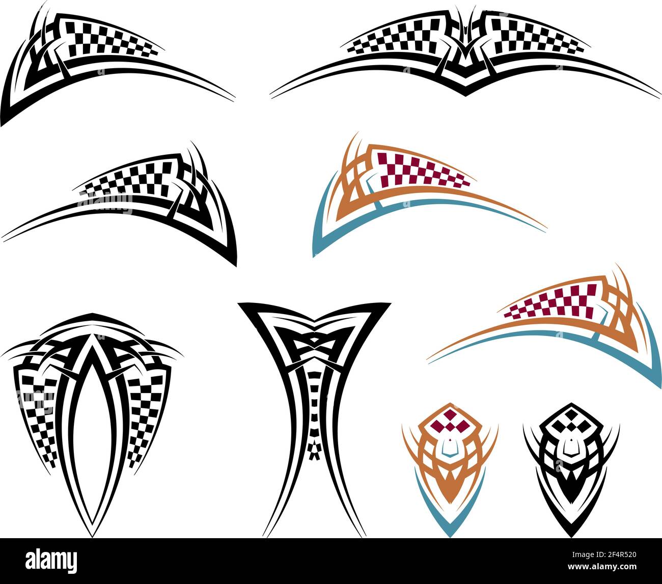 Tribal Car Decal : Vinyl Ready, Vehicle Graphics Vector Illustration ...
