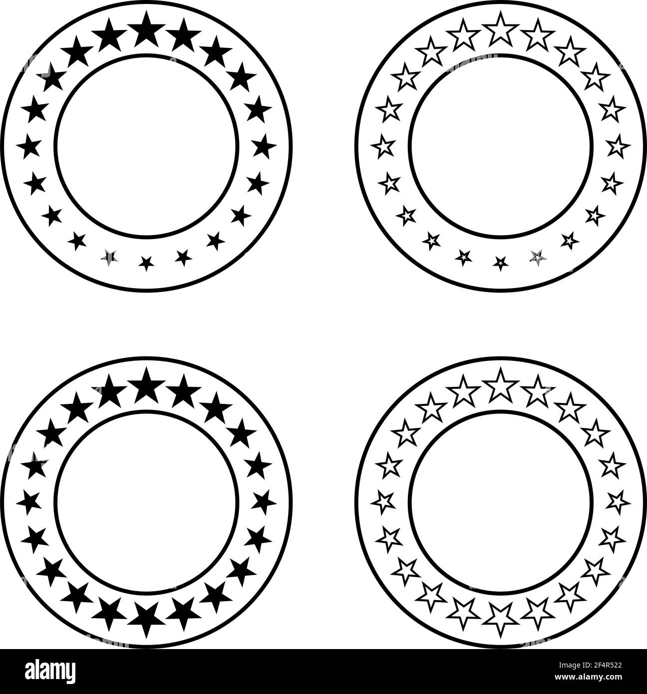 Stars In Circle Vector Illustration Stock Vector Image & Art - Alamy
