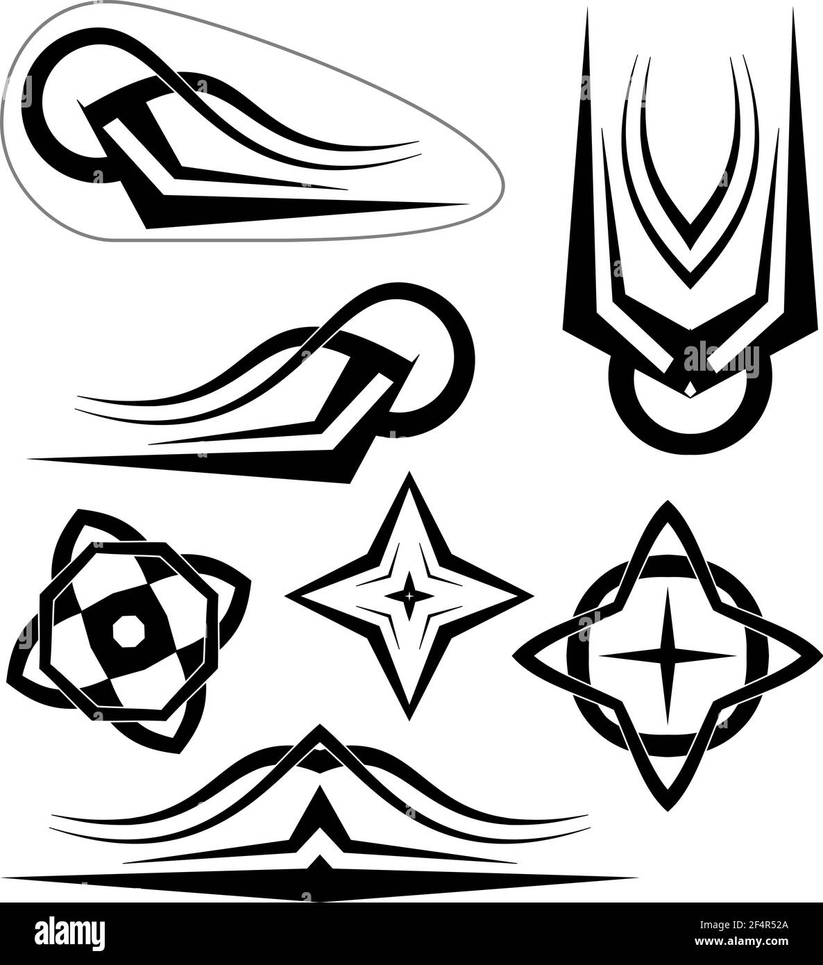 Tribal Bike Decal : Vinyl Ready, Vehicle Graphics Vector Illustration ...