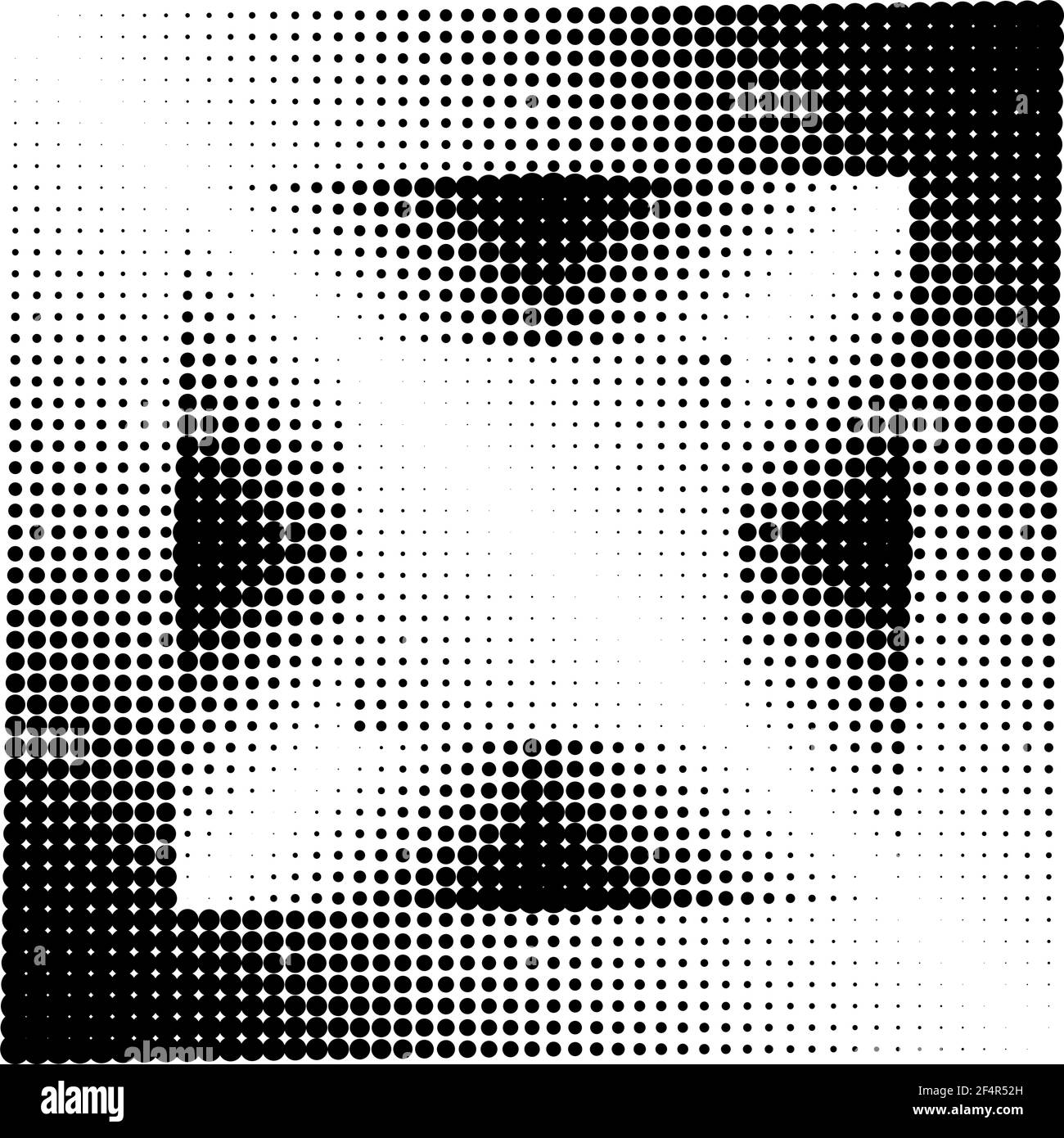 Geometric Shape Halftone Vector Illustration Stock Vector Image & Art ...