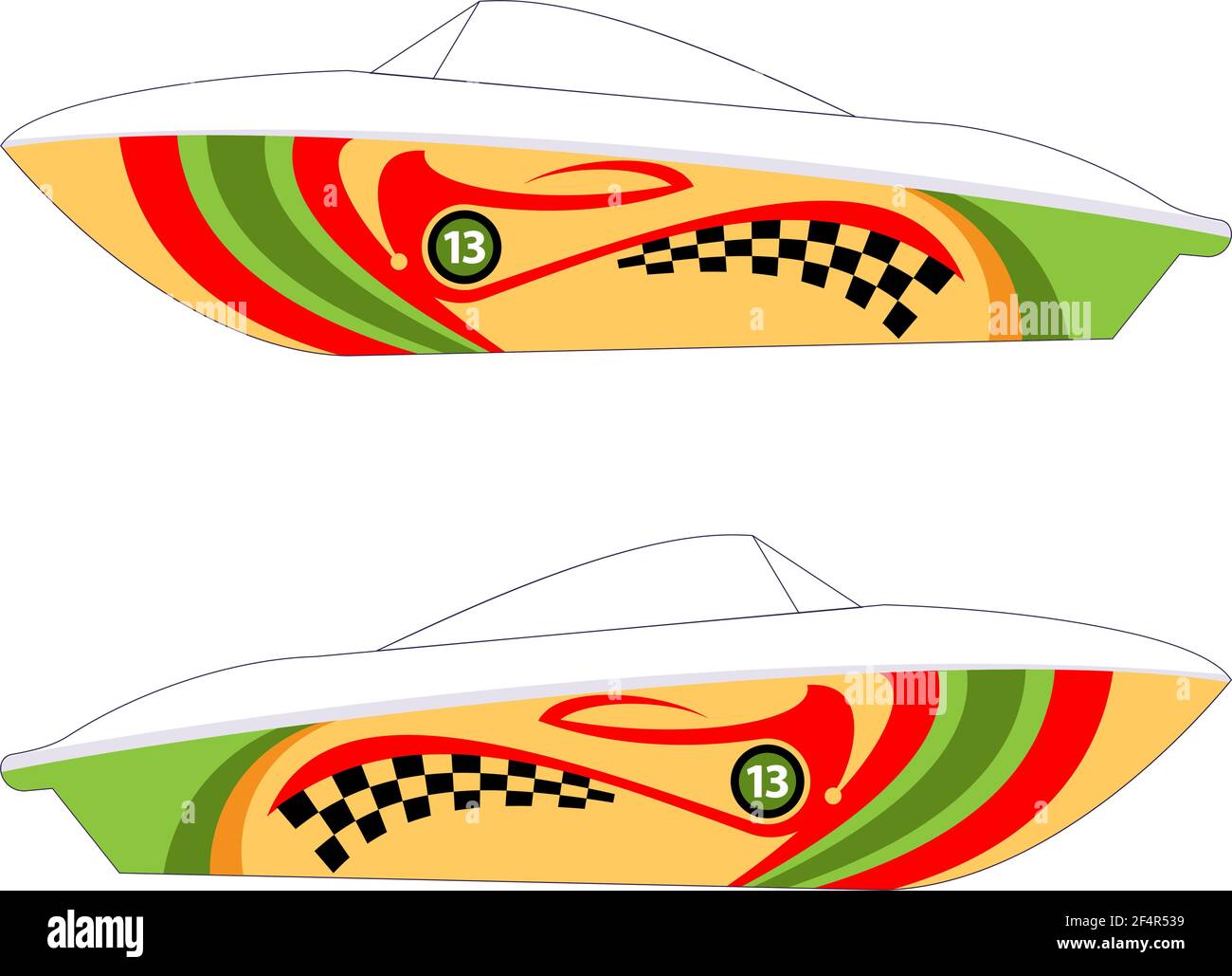 Boat Graphics, Stripe : Vinyl Ready Vector Art Stock Vector Image & Art ...
