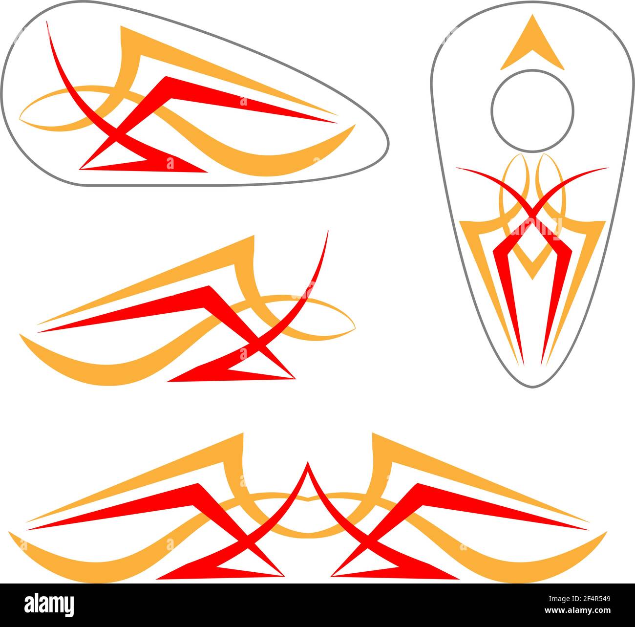 Tribal Bike Decal : Vinyl Ready, Vehicle Graphics Vector Illustration ...