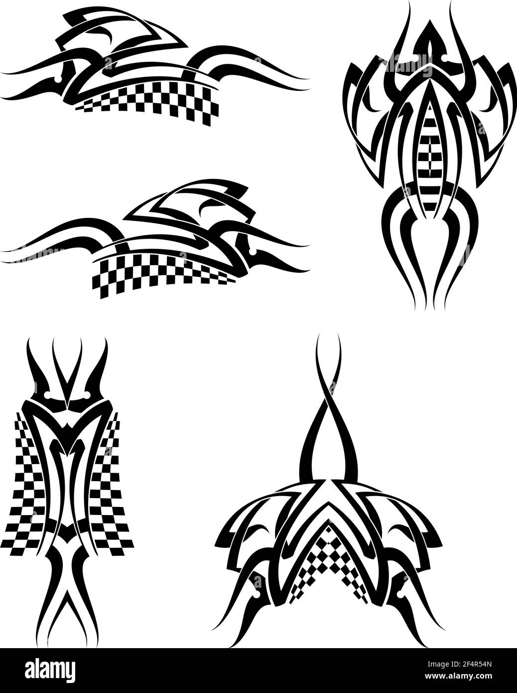 Tribal body paint Stock Vector Images - Alamy