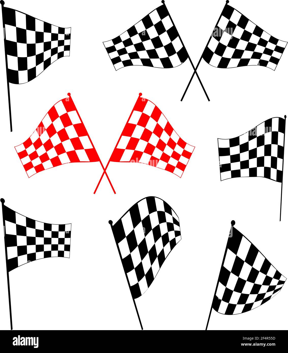 Race Flag Various Designs, Vinyl Ready Vector Illustration Stock Vector ...