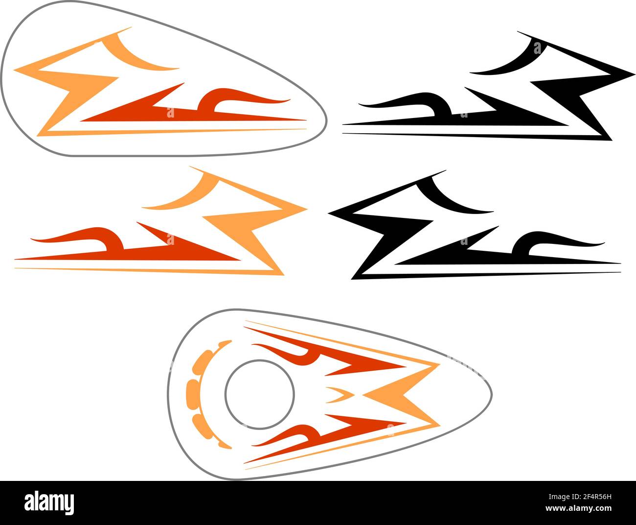 Bike Logo Stickers Vector