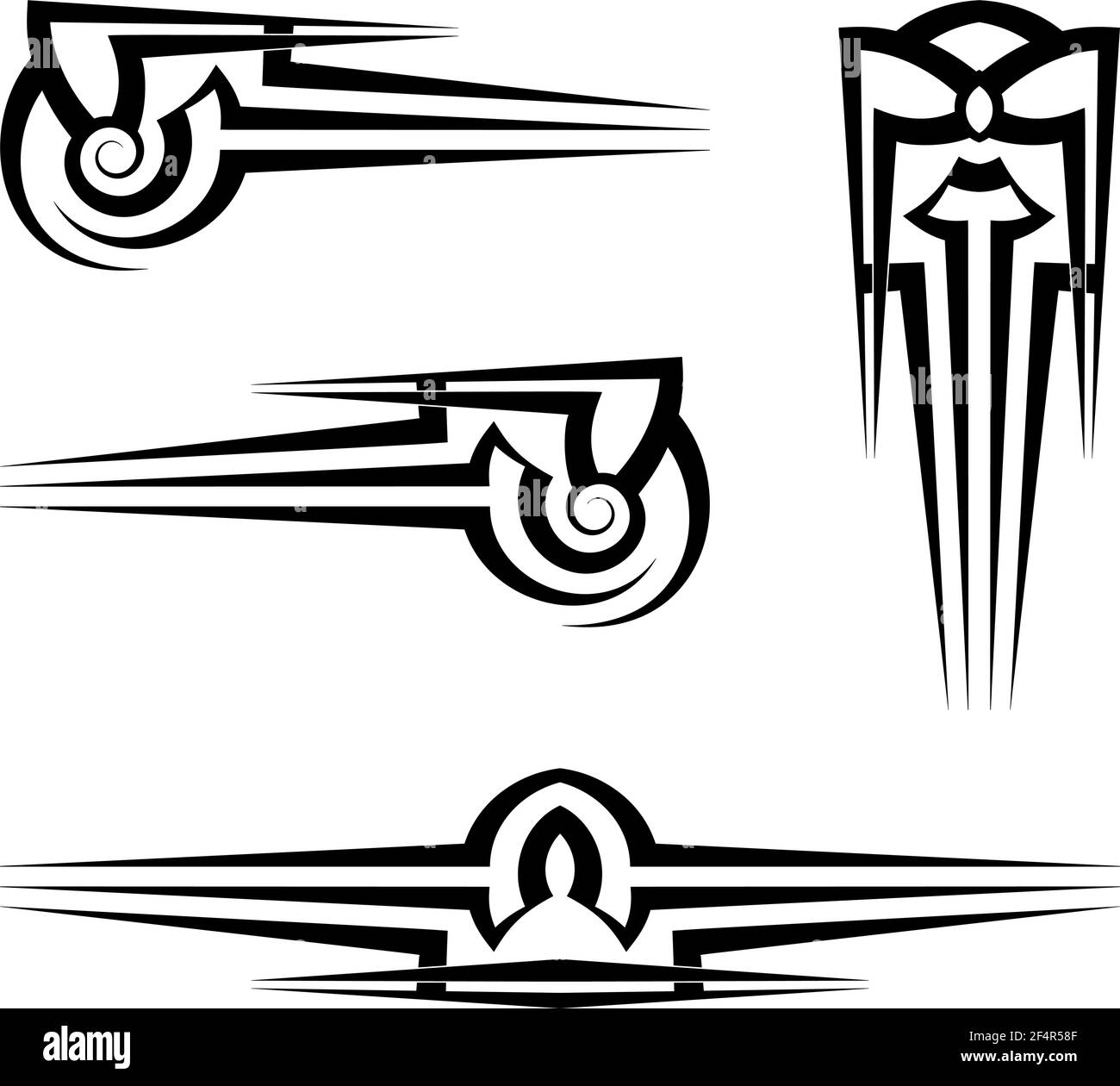 Tribal Car Decal : Vinyl Ready, Vehicle Graphics Vector Illustration ...