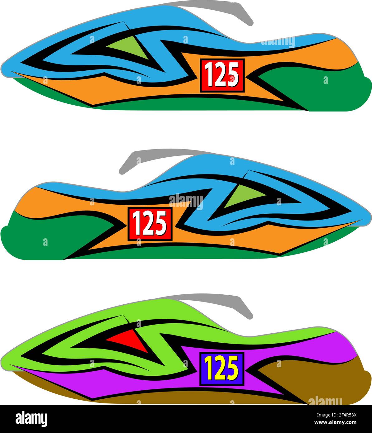 Snowmobile, Snow Machine, Motorcycle, Bike, Scooter Graphics, Stripe ...