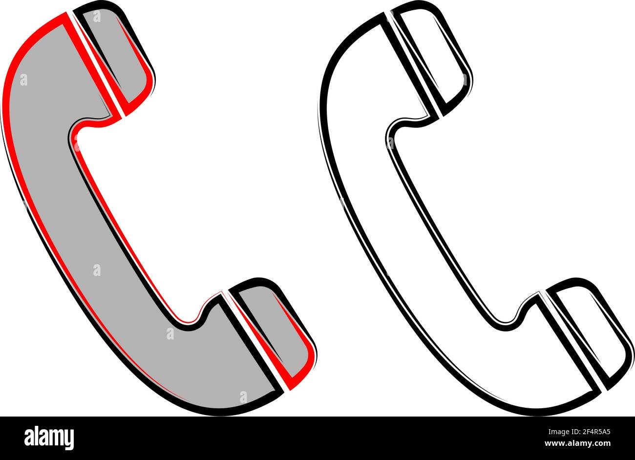 Telephone Receiver Icon Vector Illustration Stock Vector Image & Art ...