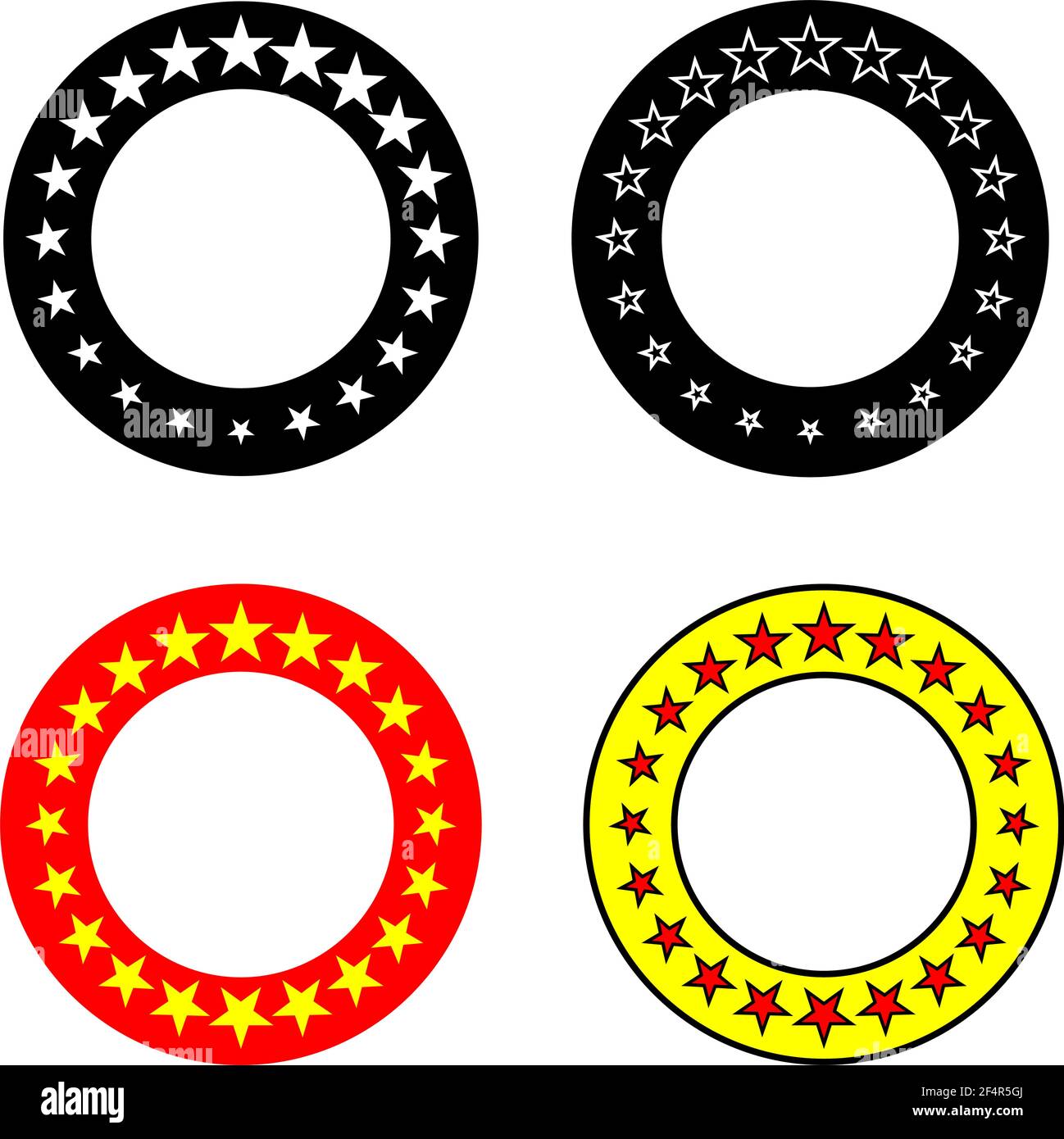 Stars In Circle Vector Illustration Stock Vector Image & Art - Alamy