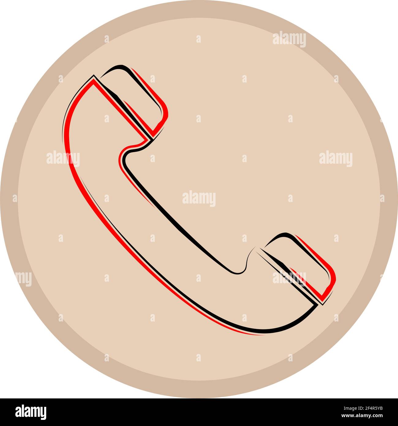 Telephone Receiver Icon Vector Illustration Stock Vector Image And Art Alamy